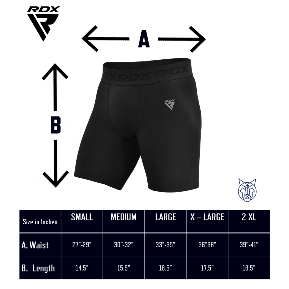 RDX, Black Quick Drying Compression Shorts - Buds Fitness UK