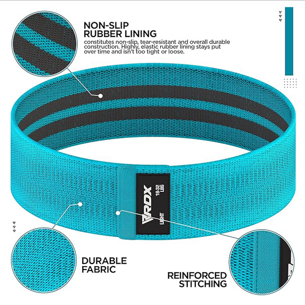 RDX, Heavy Duty Poly Cotton Fitness Fabric Resistance Bands - Buds Fitness