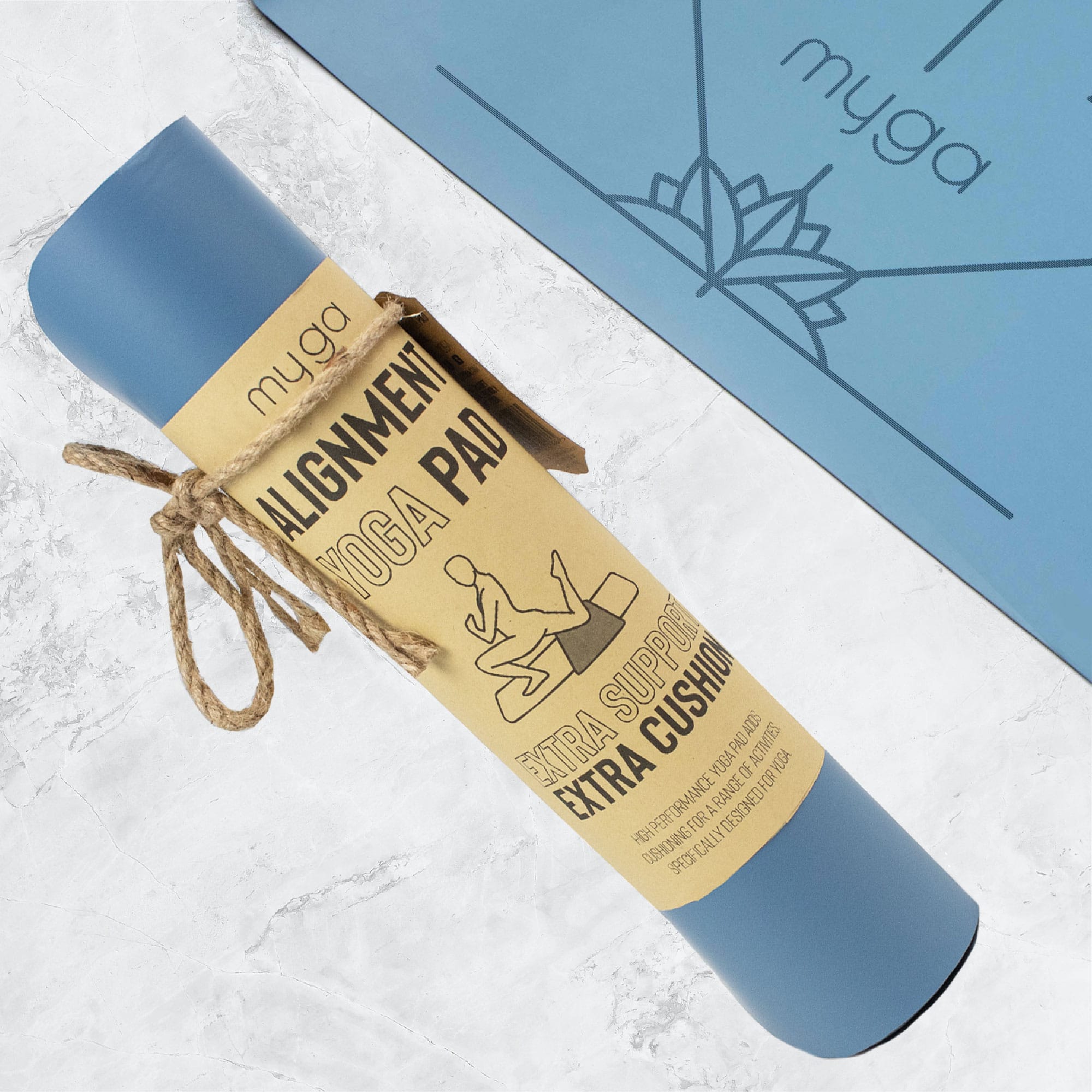 Myga, Alignment Yoga Pad 34 x 66cm - Buds Fitness