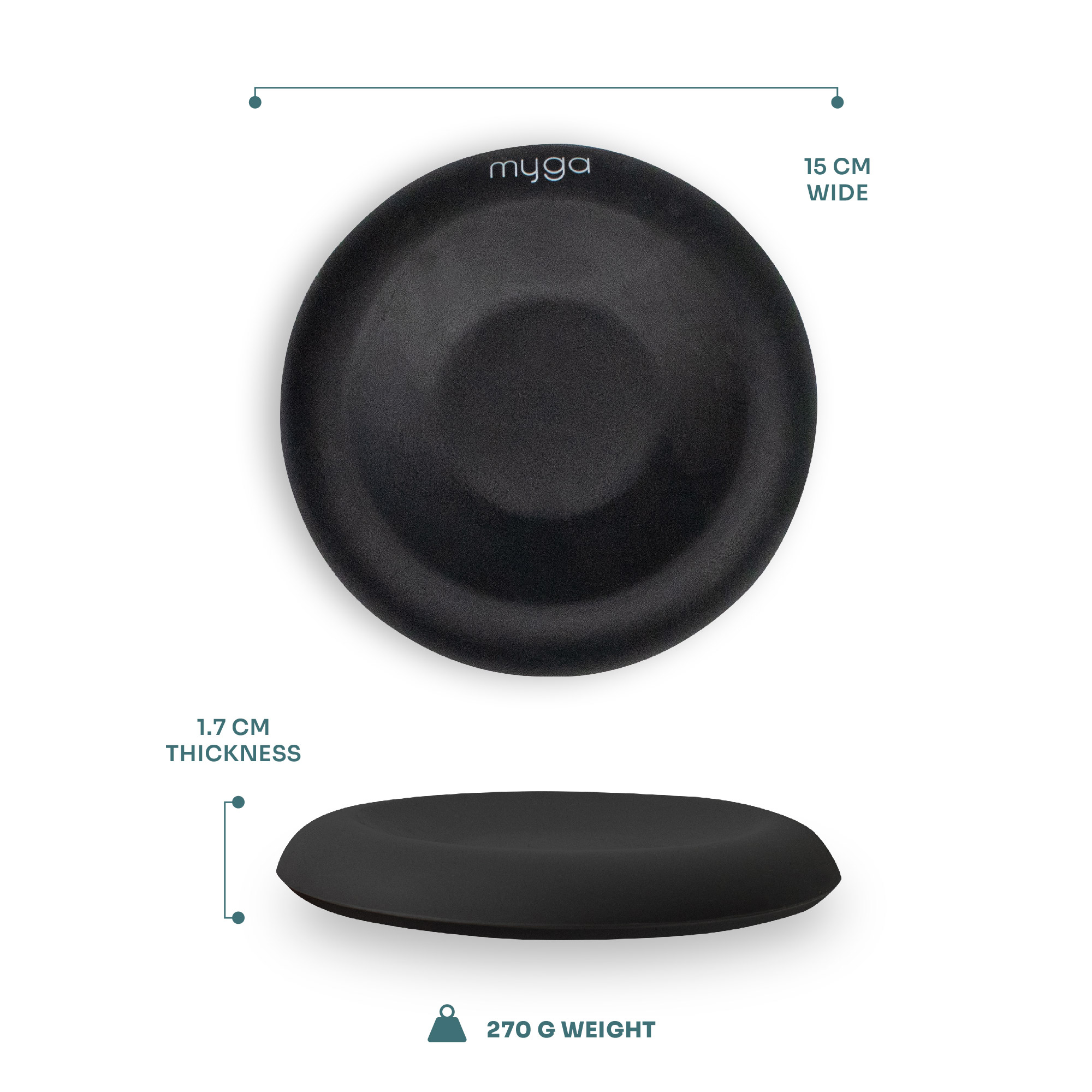 Myga, 15cm Yoga Support Pad For Maximum Joint Support.