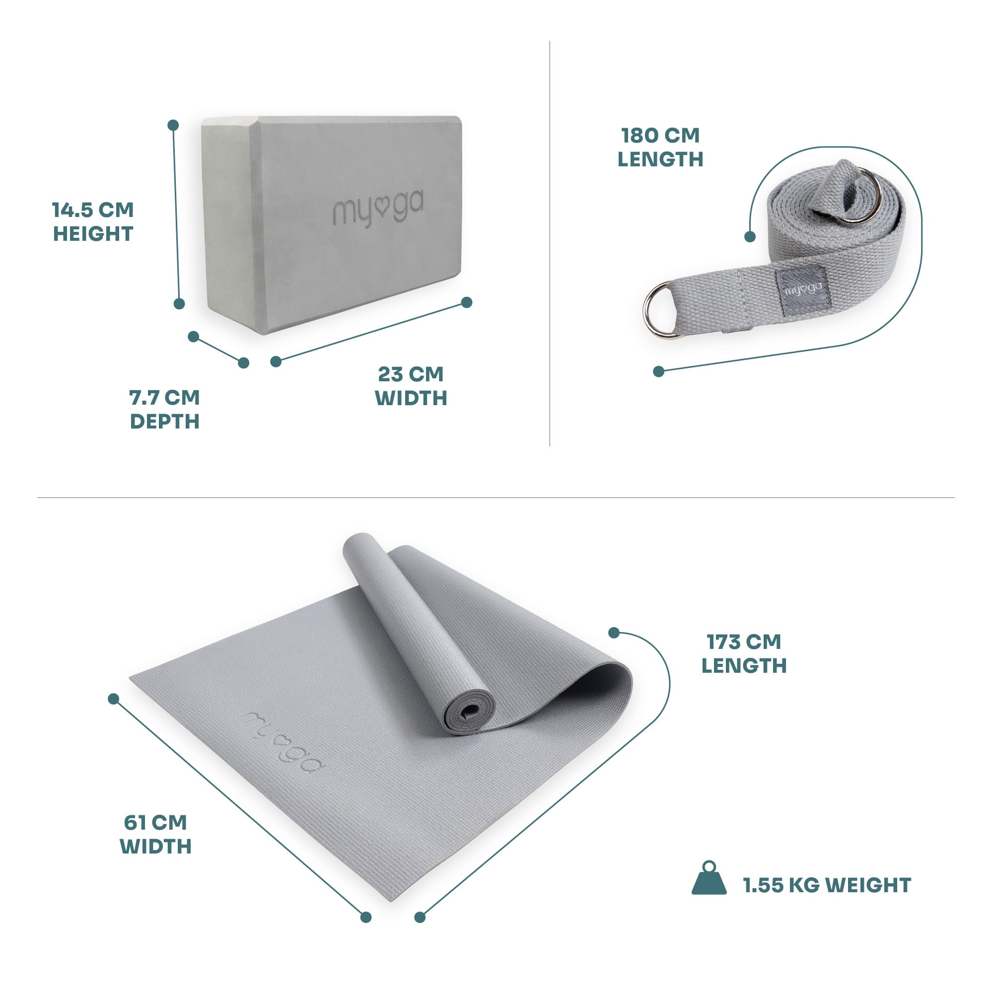 Myga, The Ultimate Yoga Starter Kit - Buds Fitness