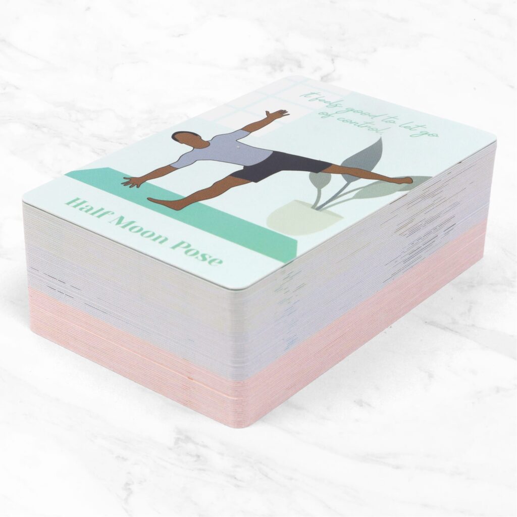 Affirmation Yoga Pose Cards Travel Size | 70 Cards of Positivity | Buds ...