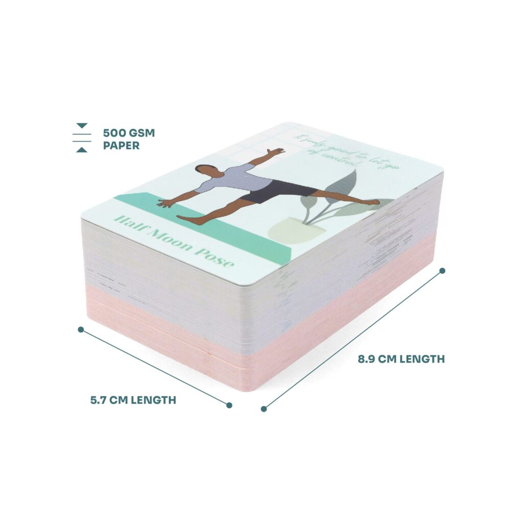 Affirmation Yoga Pose Cards Travel Size | 70 Cards of Positivity | Buds ...