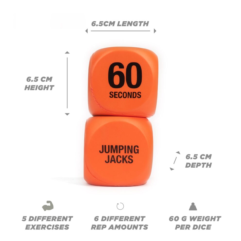 Fun Fitness Dice, Home Workout Game for All Ages - Buds Fitness UK