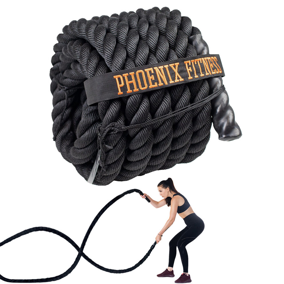 Phoenix Fitness, Heavy Duty Battle Rope (18ft)