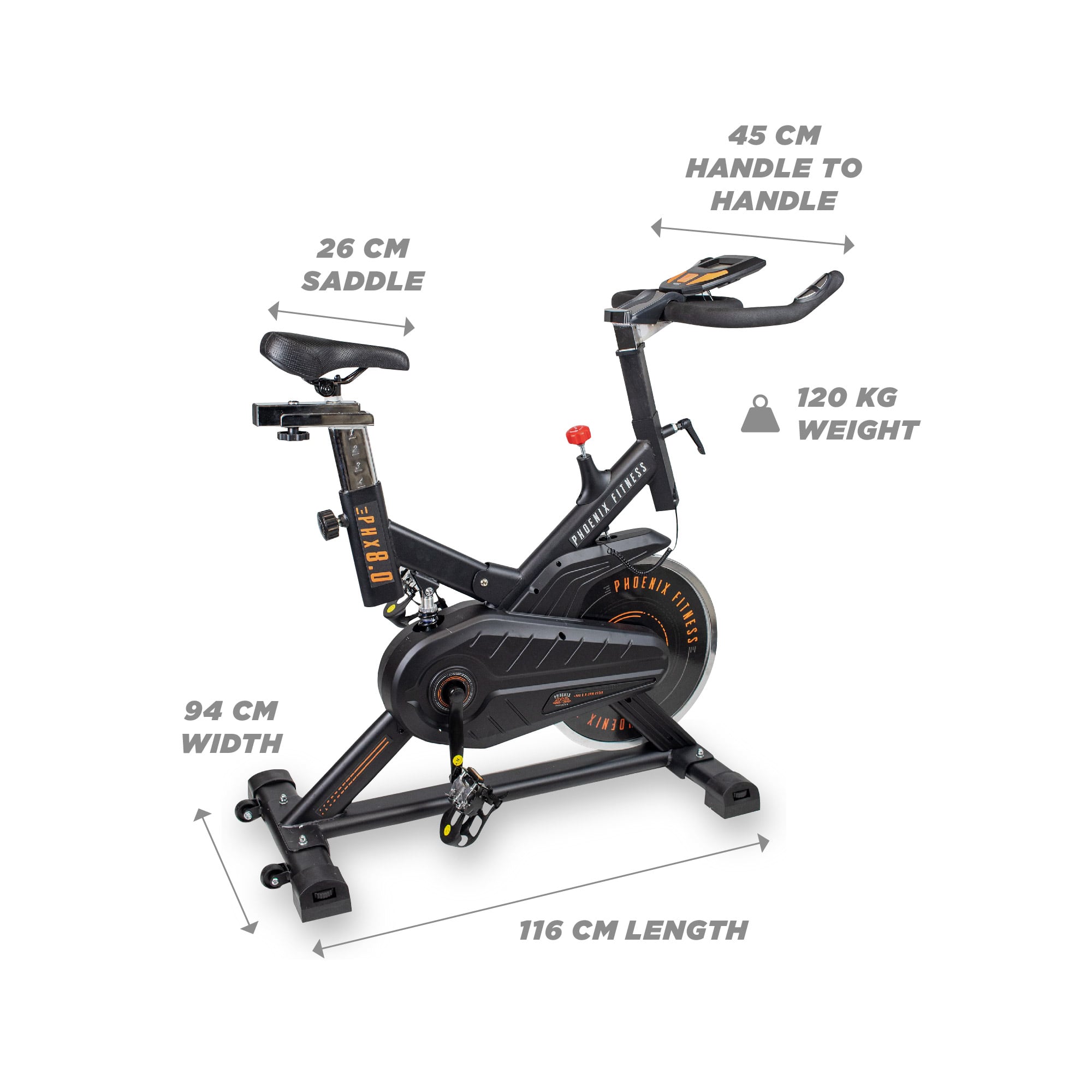 Phoenix Fitness, Lightweight and compact, Ultra Quiet Spinning Bike ...