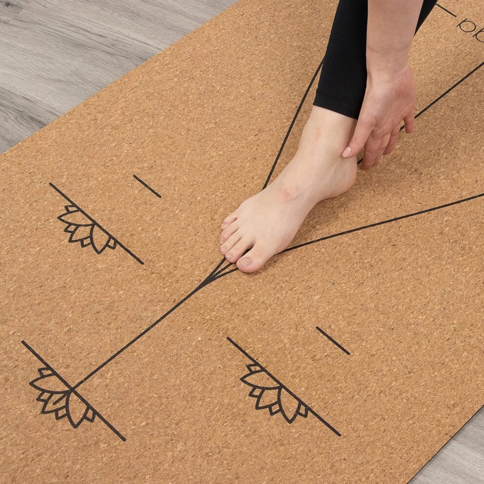 Myga, Extra Large Yoga Alignment Mat Cork