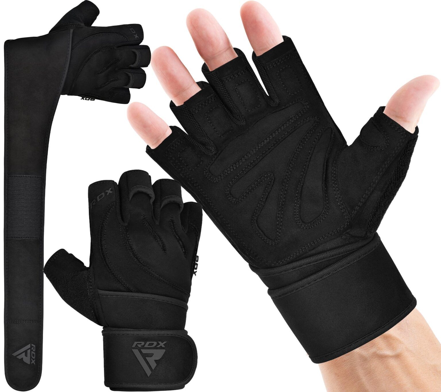 RDX, High Performance Open-Finger Weight Lifting Gloves - Buds Fitness
