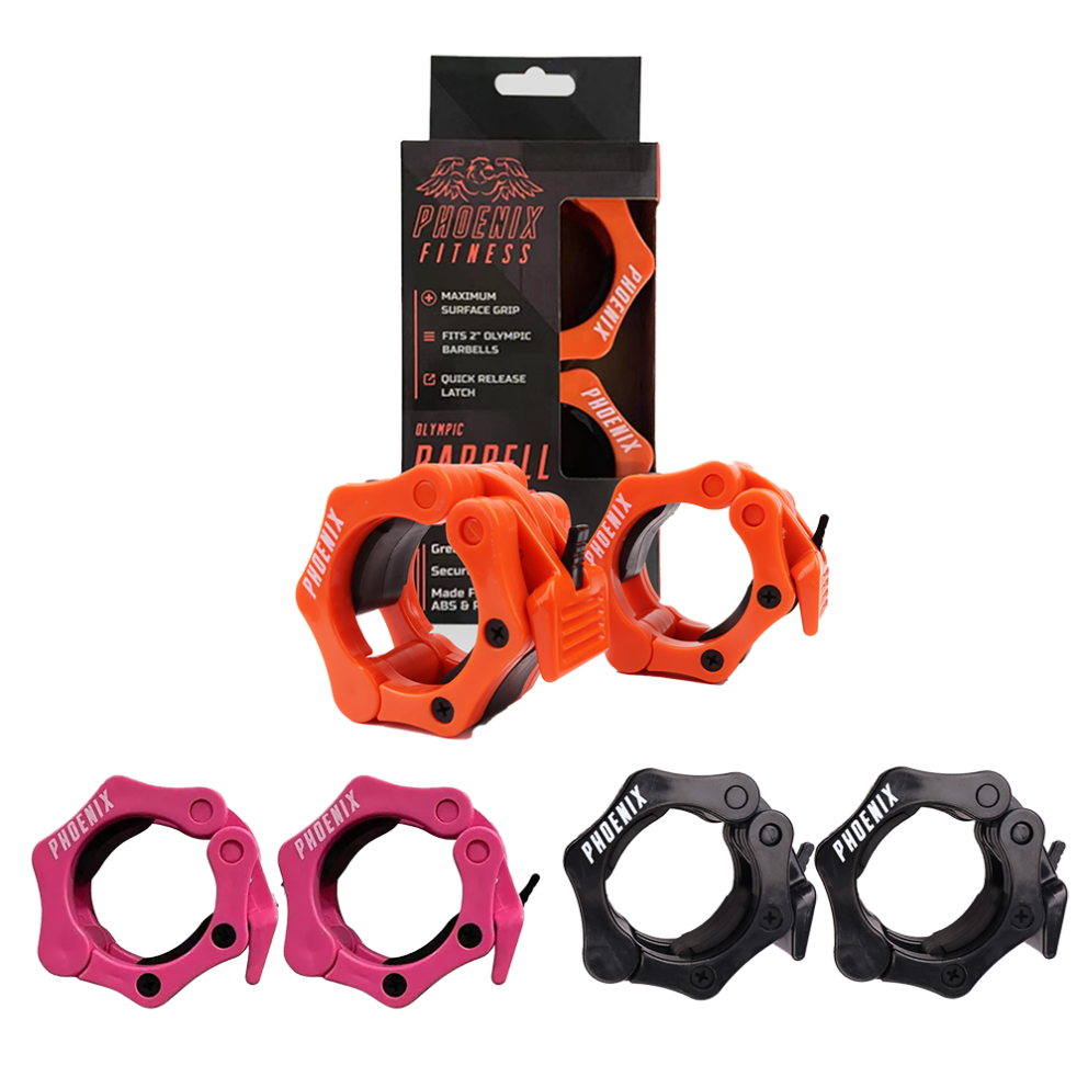 Phoenix Fitness, Quick Release & Durable Olympic Barbell Collars (pair ...
