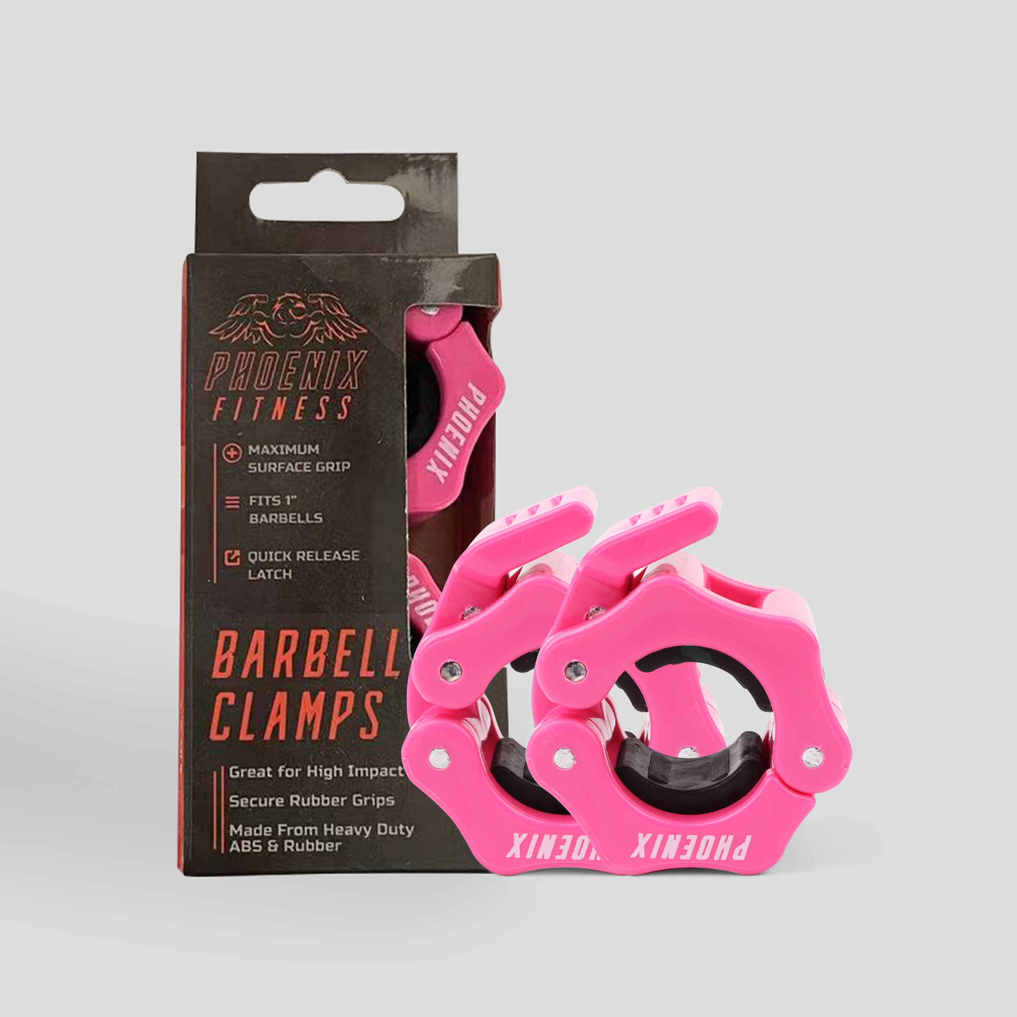Phoenix Fitness, Quick Release & Durable Standard Barbell Collars (pair ...