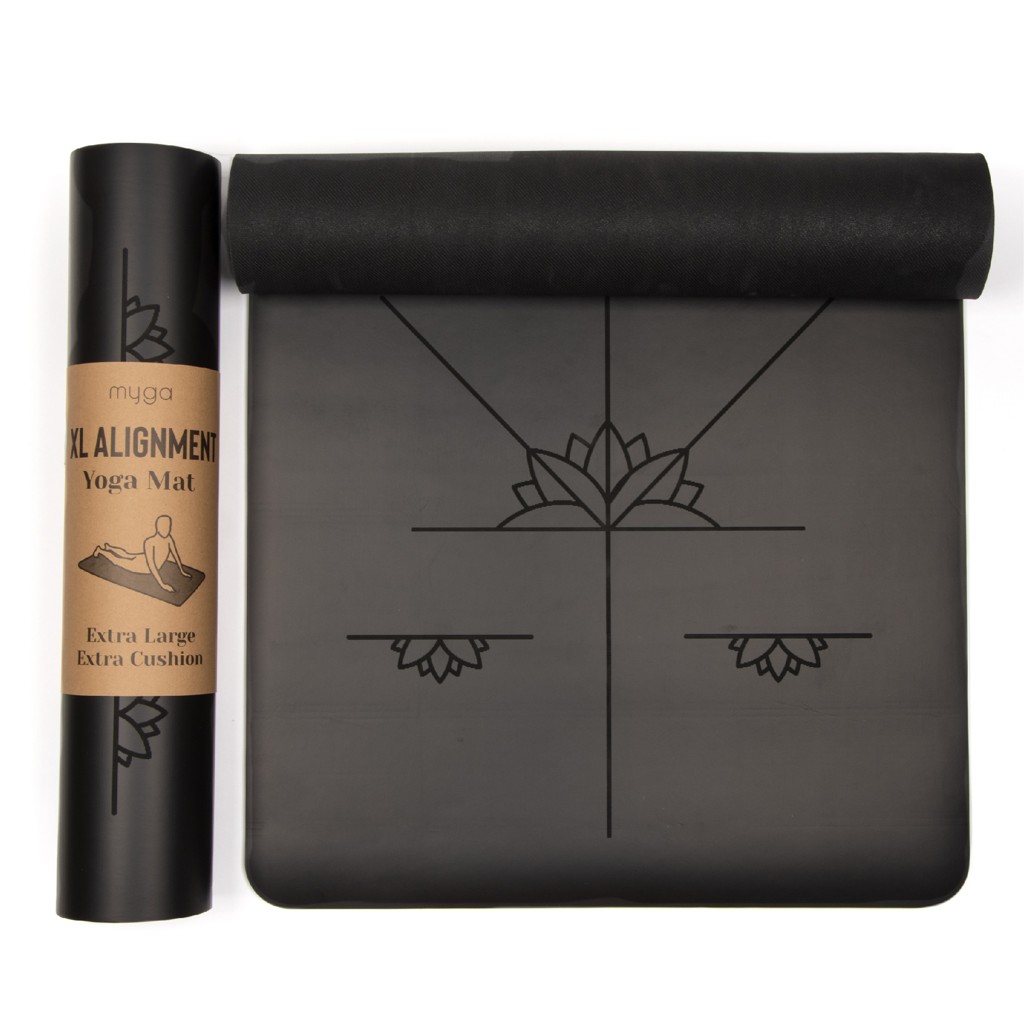 Yoga Mat, Extra Large Alignment Mat - Buds Fitness