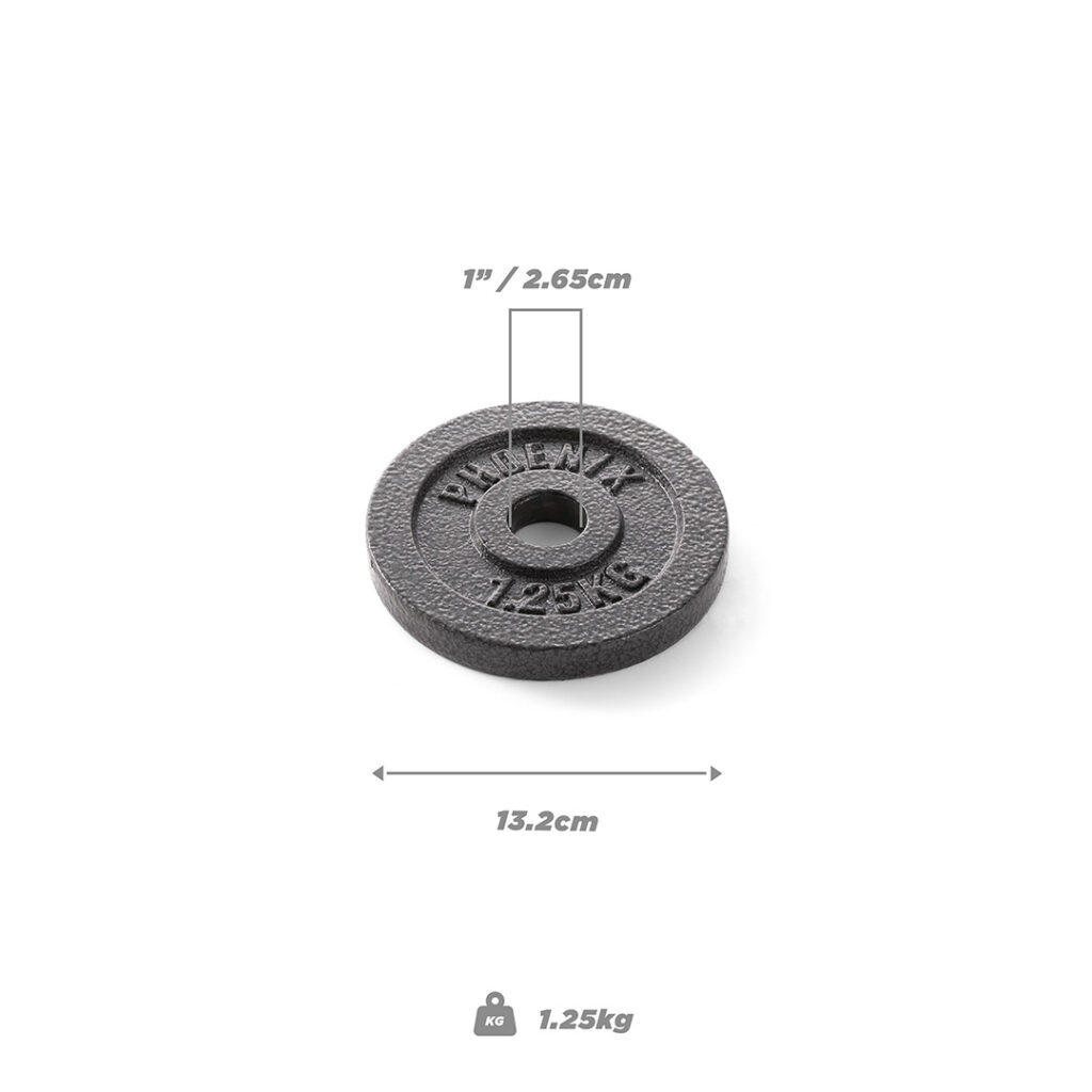 Phoenix Fitness, Cast-Iron Standard 1inch Weight Plate - Buds Fitness