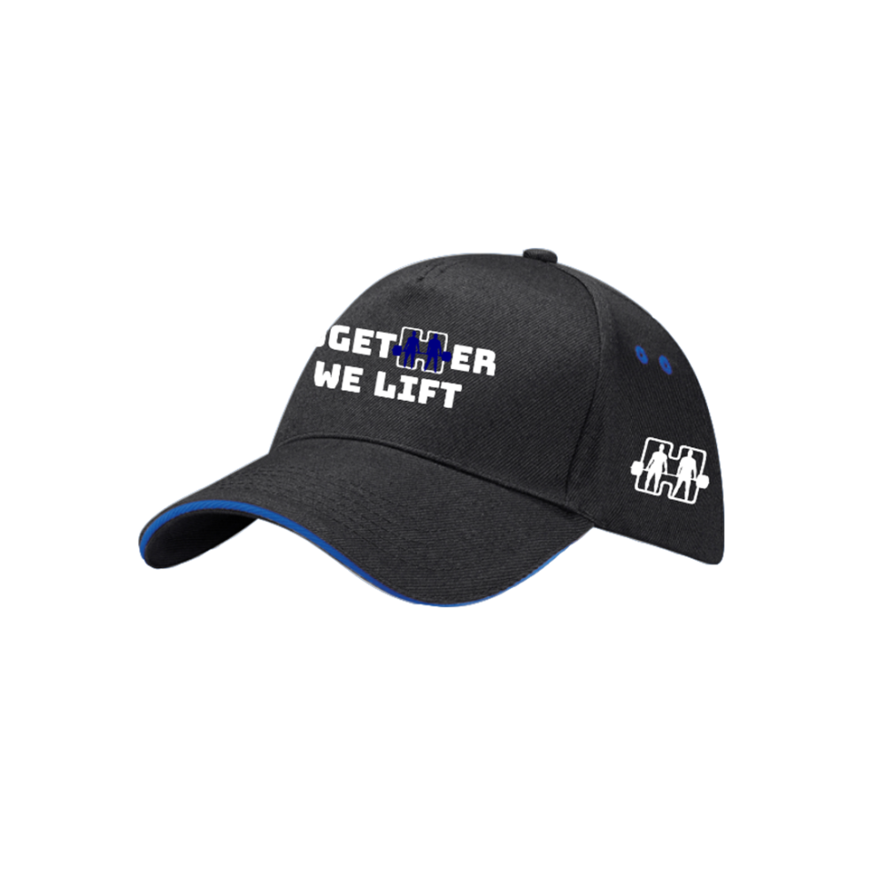 Together We Lift, Black Baseball Cap - Buds Fitness